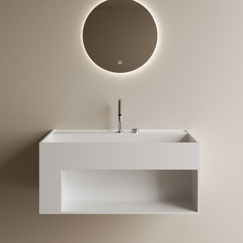 DB9008 Premium Wall-Mounted PMMA Basin with Storage - Daoben Building ...